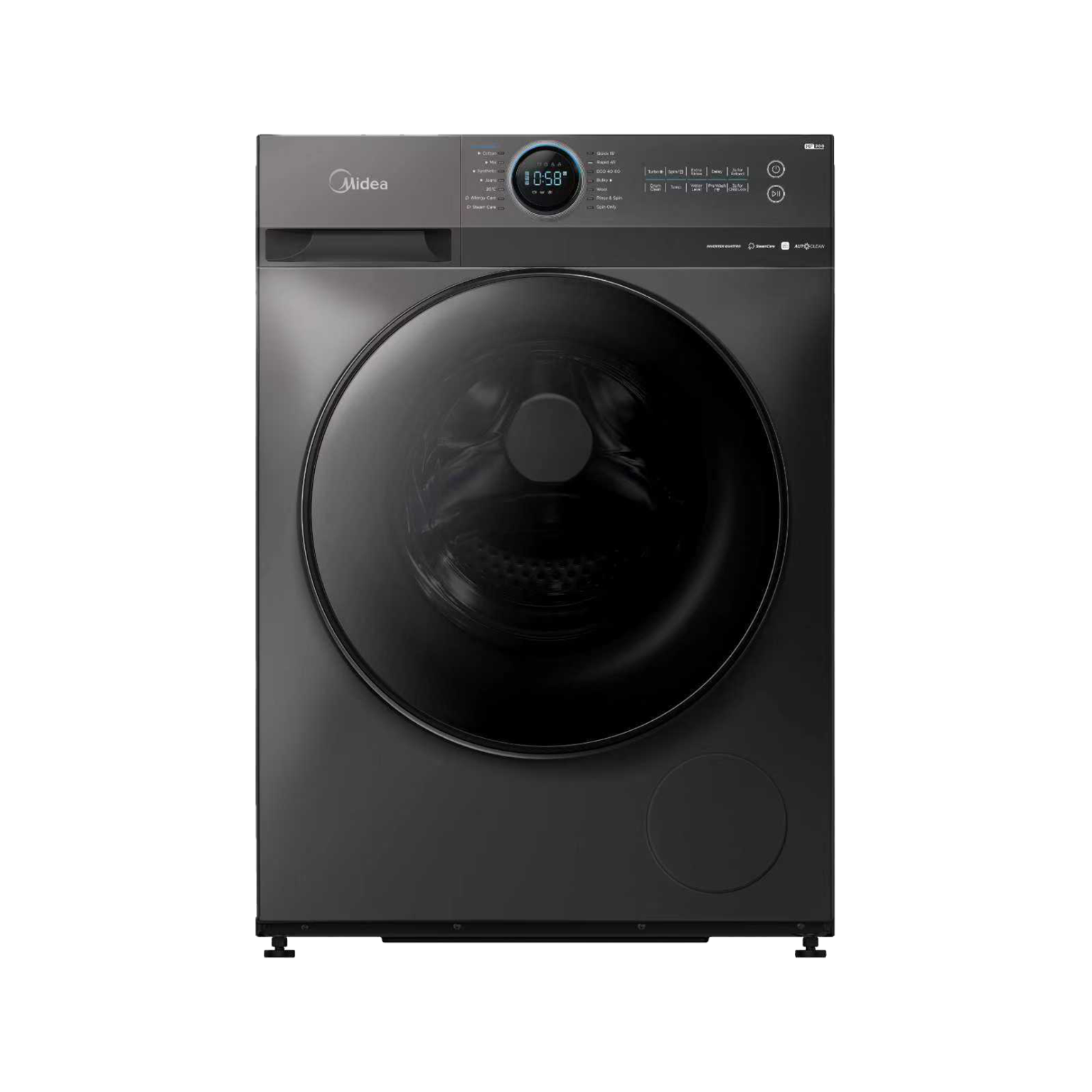 MIDEA FRONT LOAD WASHING MACHINE 9KG GREY MF200-W90-G-PK - JALAL ...